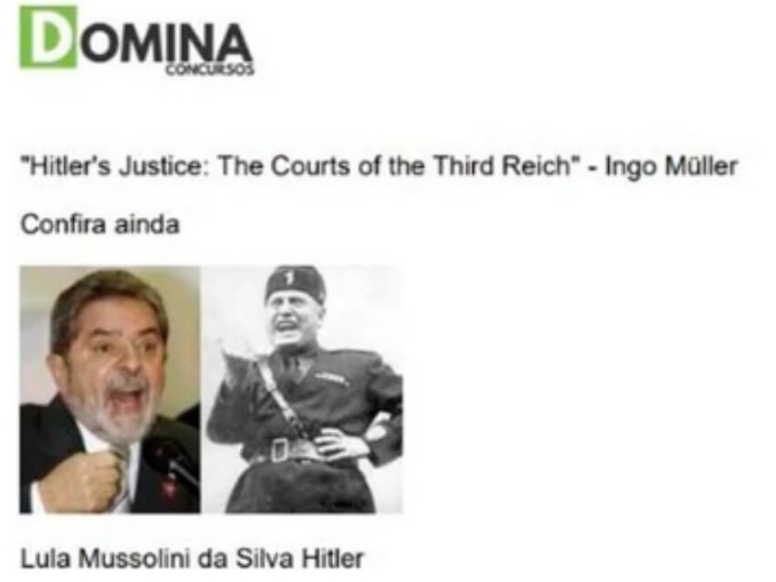 Cursinho é Investigado Por Comparar Lula A Hitler E Mussolini Em Sc