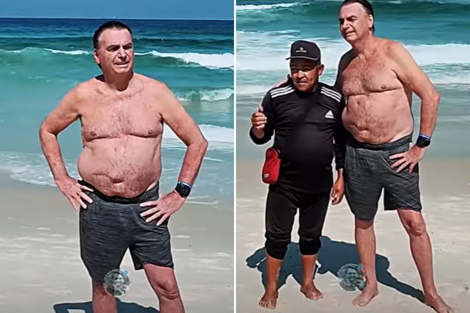 Vídeo: Bolsonaro exibe cicatrizes em dia de praia no Rio de Janeiro ...