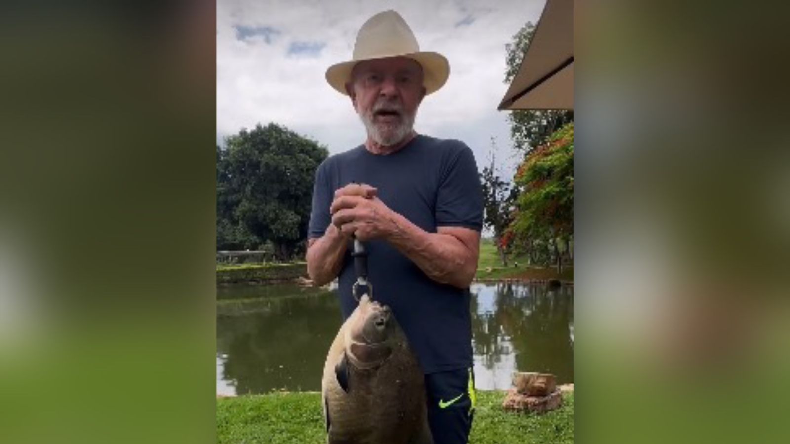 Na véspera de fazer 79 anos, Lula pesca peixe de 6 kg: "Meu presente"